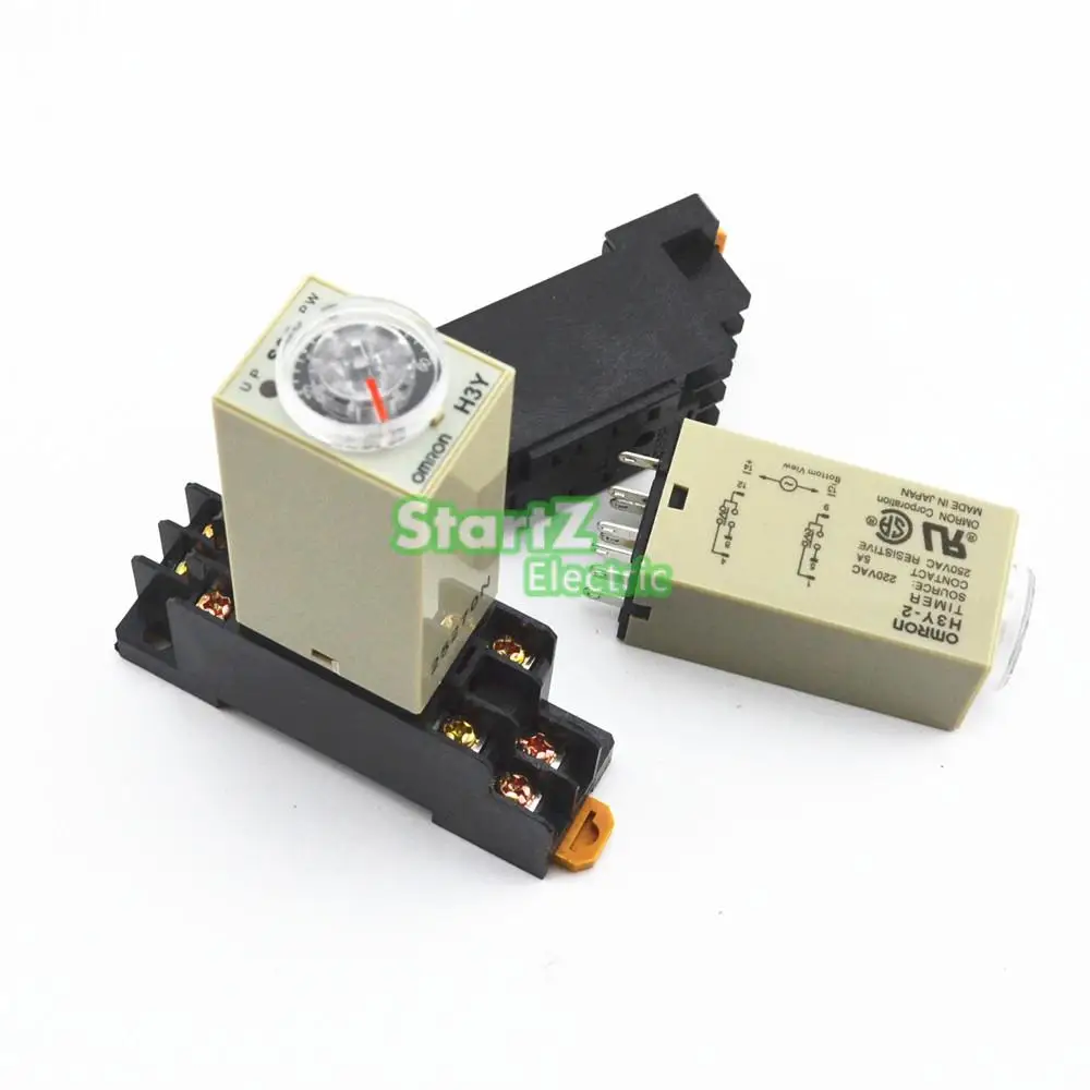 Aliexpress.com : Buy H3Y 2 DC 24V Delay Timer Time Relay 0 60 Minute ...