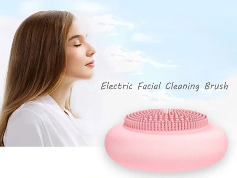 Electric Facial Cleaning Massage Brush Cleansing Device Face Wash For ...