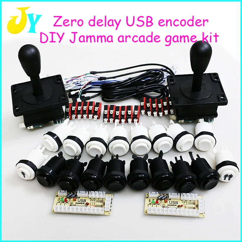 Two Players Arcade Diy Kit Zero Delay Usb Encoder To Pc Raspberry Pi ...