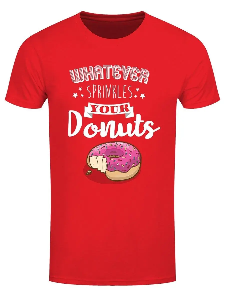 Whatever Sprinkles Your Donuts Mens Red T Shirt In T Shirts From Mens