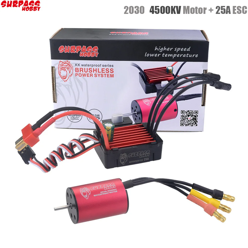Surpass Hobby Brushless Speed Controller 25A ESC+2030 4500kv Motor ...