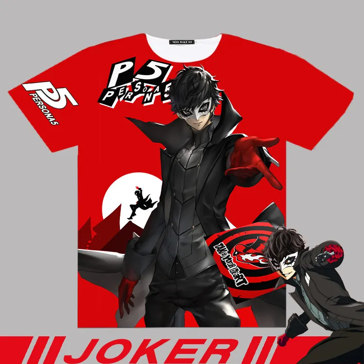 New Arrival Men Women summer t shirt Anime Persona 5 Cosplay Full ...