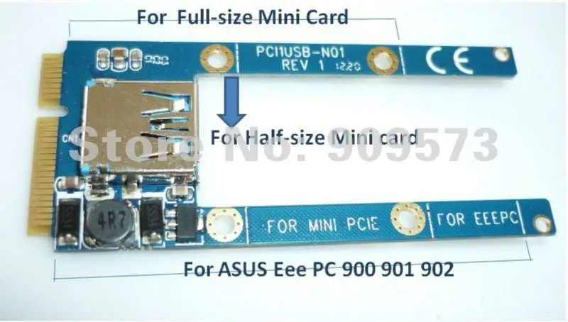 Free shipping Mini PCIe(PCI express) to USB adapter/converter mini card ...
