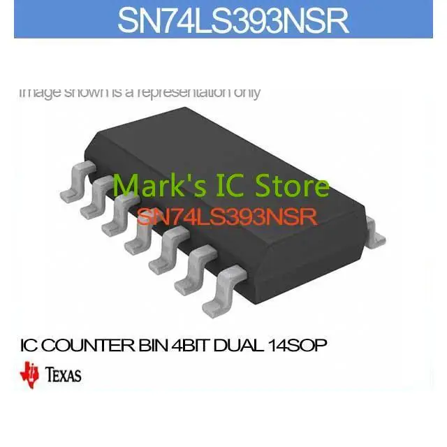 SN74LS393NSR IC COUNTER BIN 4BIT DUAL 14SOP SN74LS393N 74LS3 SN74LS39 ...