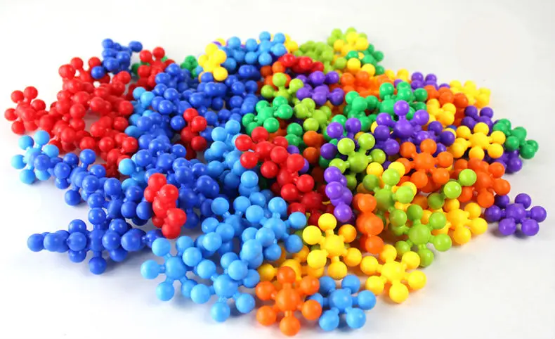 Giant Star Builders Colourfull Round Plum Blossom Building Blocks ...