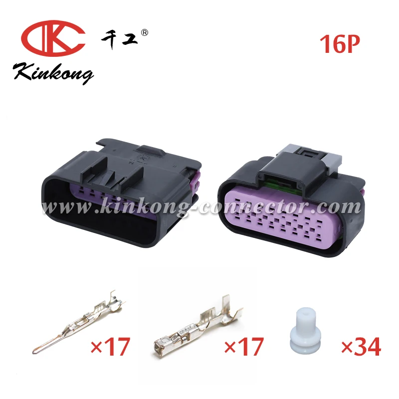 16-Way-Black-GT-150-Sealed-Female-Delphi-Aptiv-Connector-Metri-Pack ...