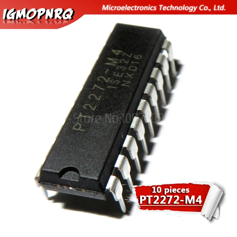 10pcs Pt2272-m4 Pt2272 M4 Dip-18 Remote Control Decoder Ic New Original ...