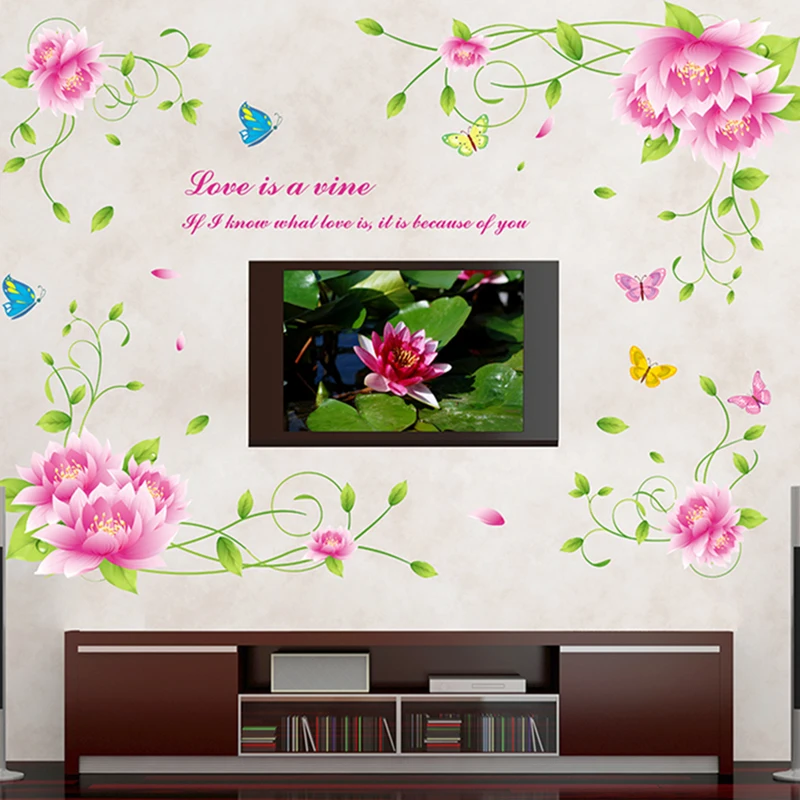 Wall Stickers For Hall Flowers at Charles Dunaway blog
