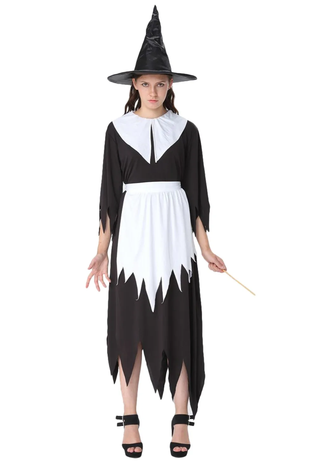 Halloween Costumes Witch Costume For Women Adult Dress Hat Cosplay