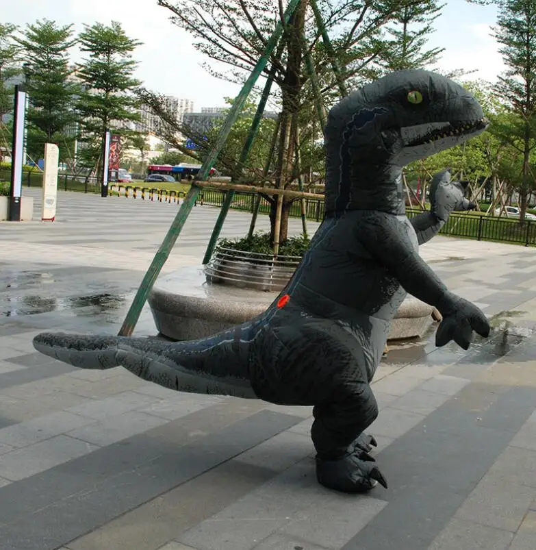 Jurassic World Adult Velociraptor Costume Inflatable T REX Raptor ...