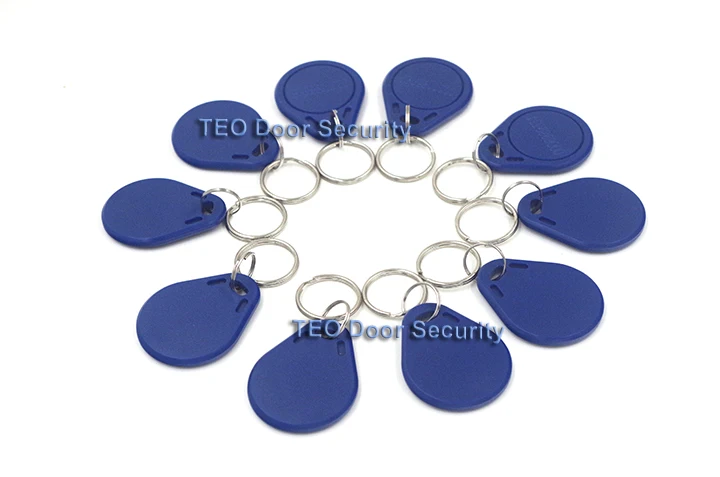 10Pcs EM 4100/4102 Keychains 125Khz RFID Proximity ID Card Tags Keyfobs ...