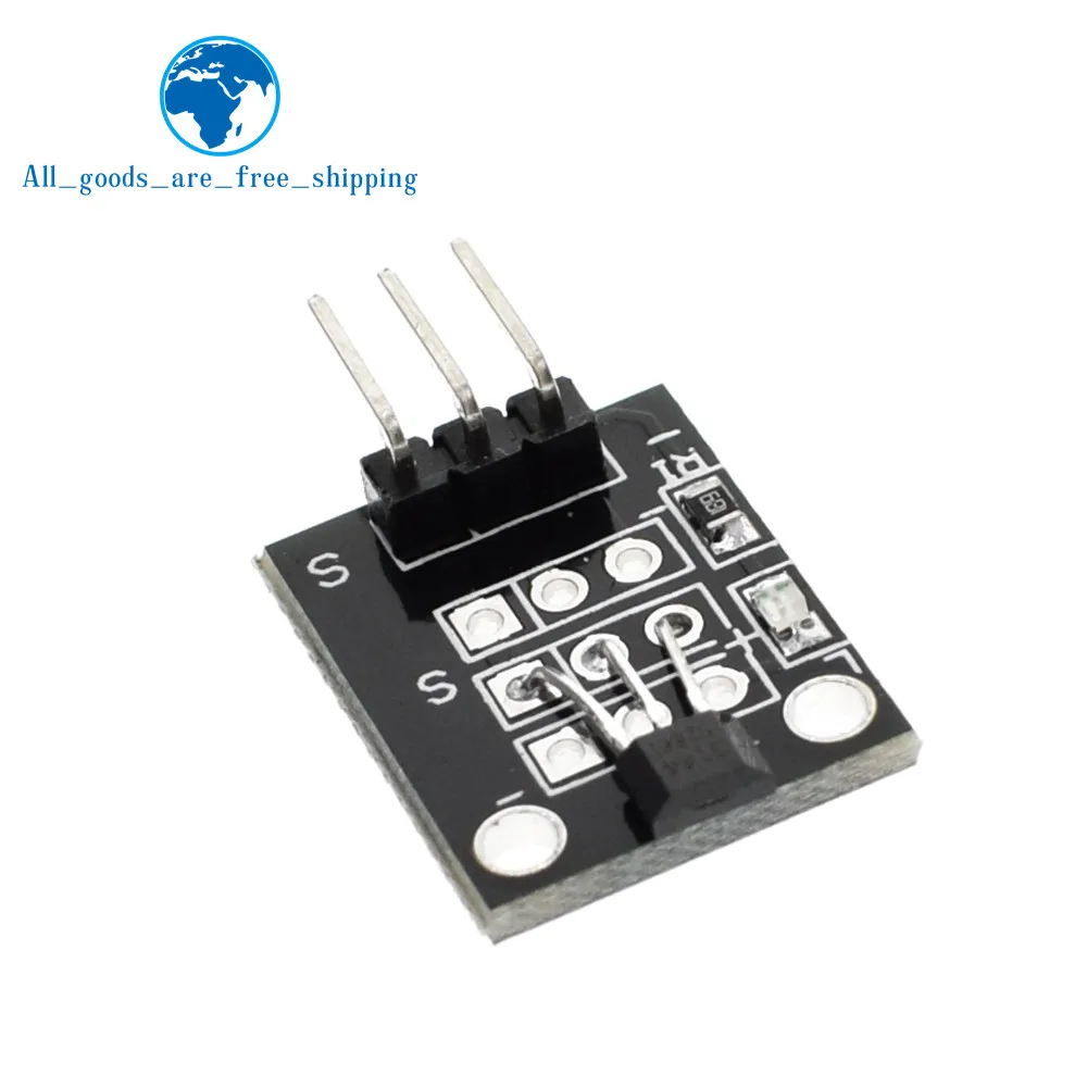 TZT Free shipping KY 003 A3144 Standard Hall Magnetic Sensor Module ...