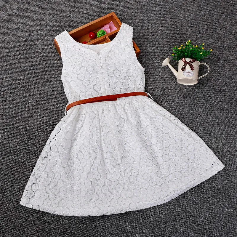 Simple White Dress For Kids