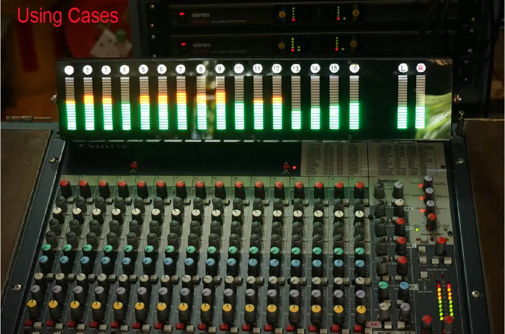 BARMETER 20 Segment Fixed Color 4red 6yellow 10green Audio Level Meter ...