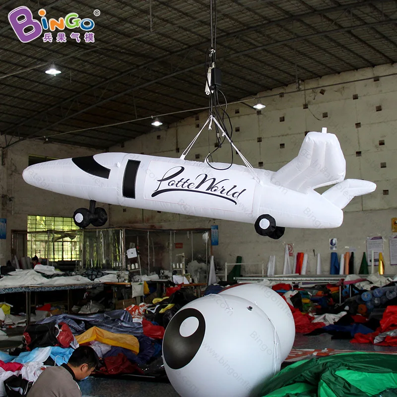 Free shipping 2.5 meters long giant inflatable plane model for event ...