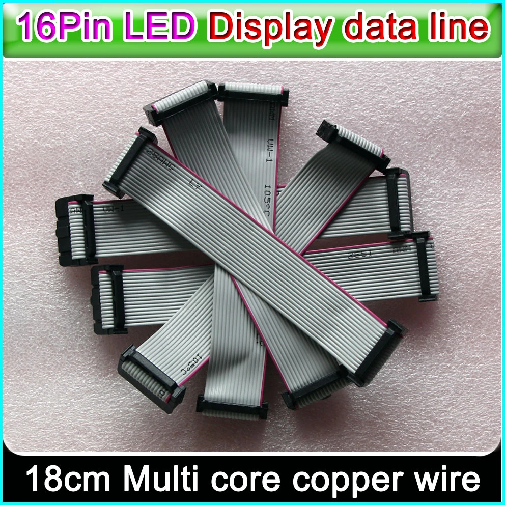 Led Display Data Line,16 Pin Flexible Flat Cable 16cm Length, P3 P5 P6 ...