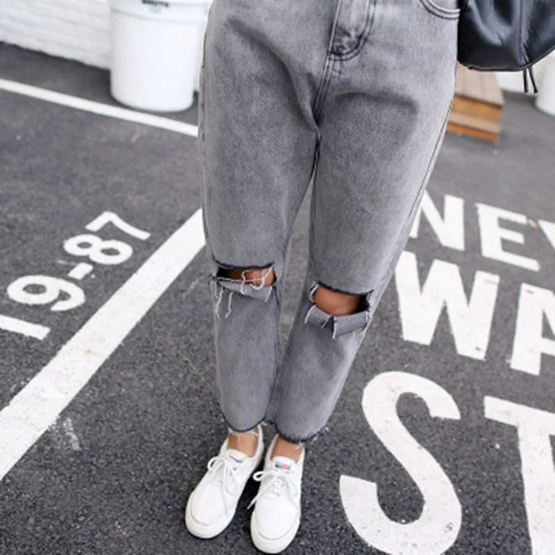 S XL 2018 spring and summer high waist vintage ash color high waist ...