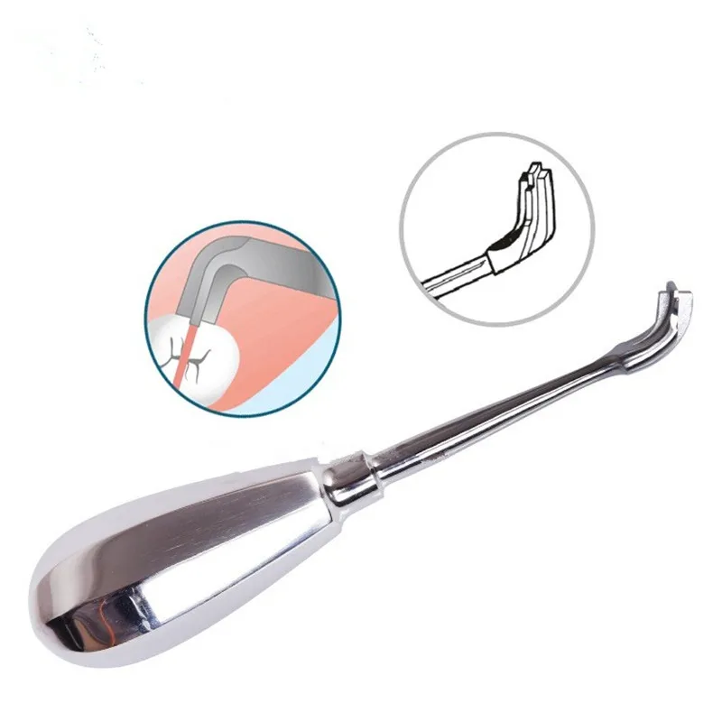 1pcs Dental Minimally Invasive Tooth Extraction Elevator Metal Handle ...