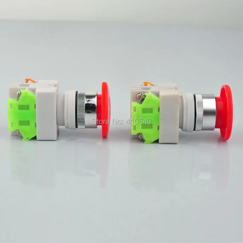 Free shipping Red Mushroom Emergency Stop Push Button Switch Cap LAY7 ...