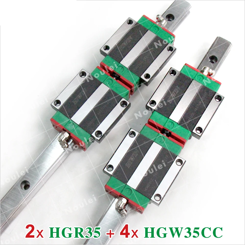 HIWIN HG 35 Linear Motion Rails HGR35 witn 2pcs HGW35CA HGW35CC Guide Blocks 35mm CNC set Custom ...