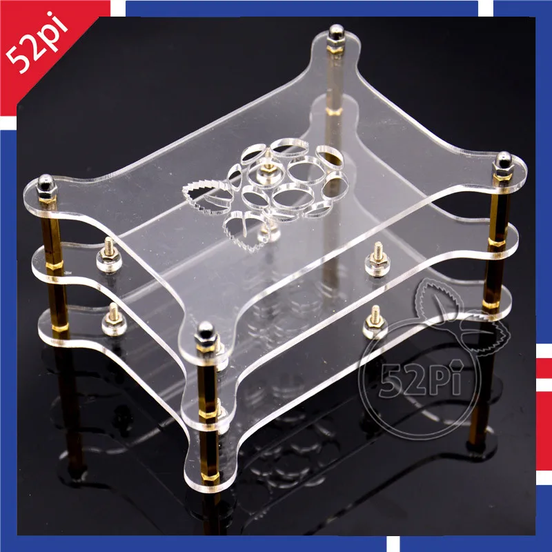 2-layer Transparent Acrylic Case Clear Shell Enclosure With Logo For ...