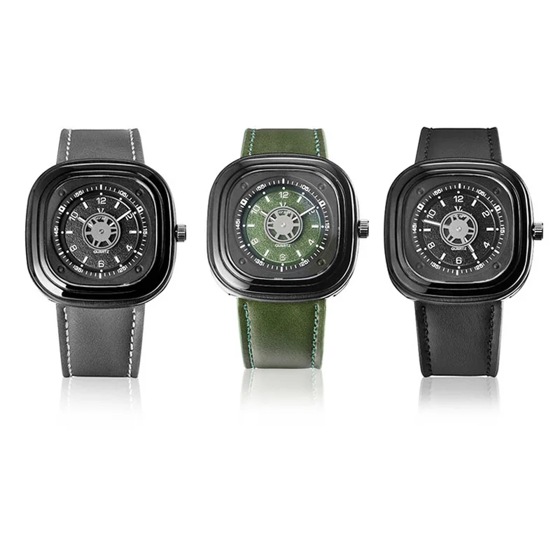 2017 Casual Quartz Movement Men's Sport Watch 대 한 야외 스퀘어 (times square ...