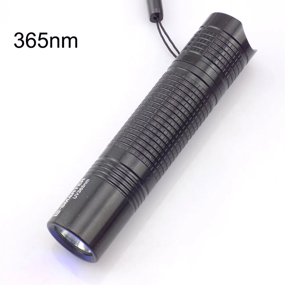 AA battery Led 365nm UV flashlight Purple Ultra Violet Flash light ...