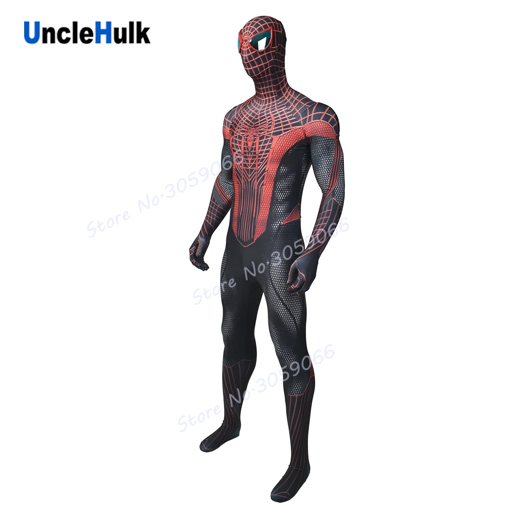 Black And Red The Amazing Spiderman 1 Costume Tasm1 Spiderman Lycra