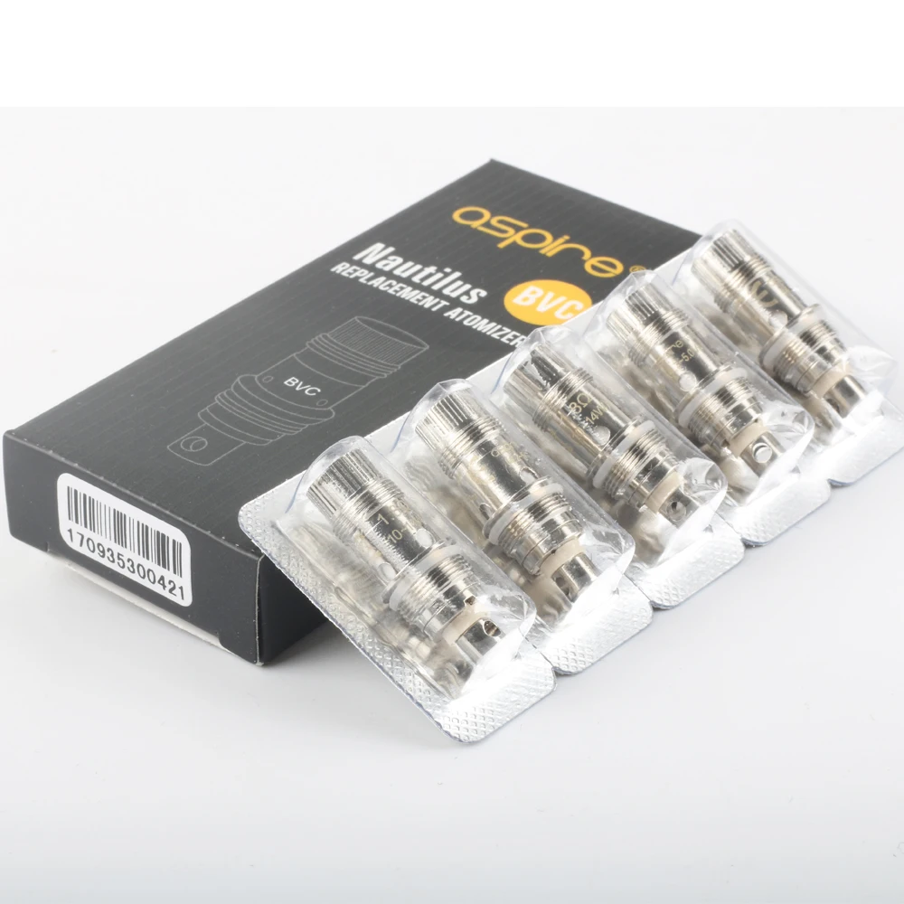 15pcs/lot Original Aspire Nautilus BVC coil 1.8ohm 1.6ohm 0.7ohm for ...