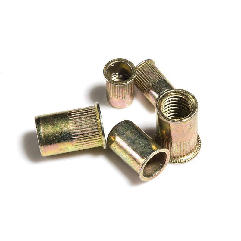 Rivet Nut Metric Threaded Rivnut Flat Head Nutsert Insert Rivetnut Zinc ...
