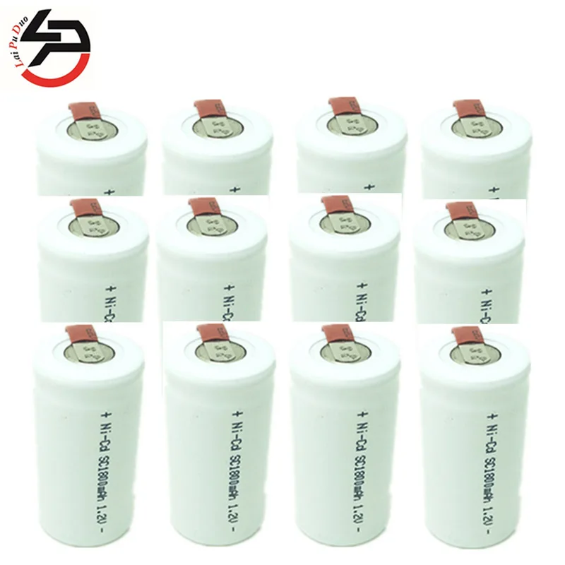 SC1800mAh Battery Cell Subc Batteria Rechargeable NI CD 1.2V SC ...