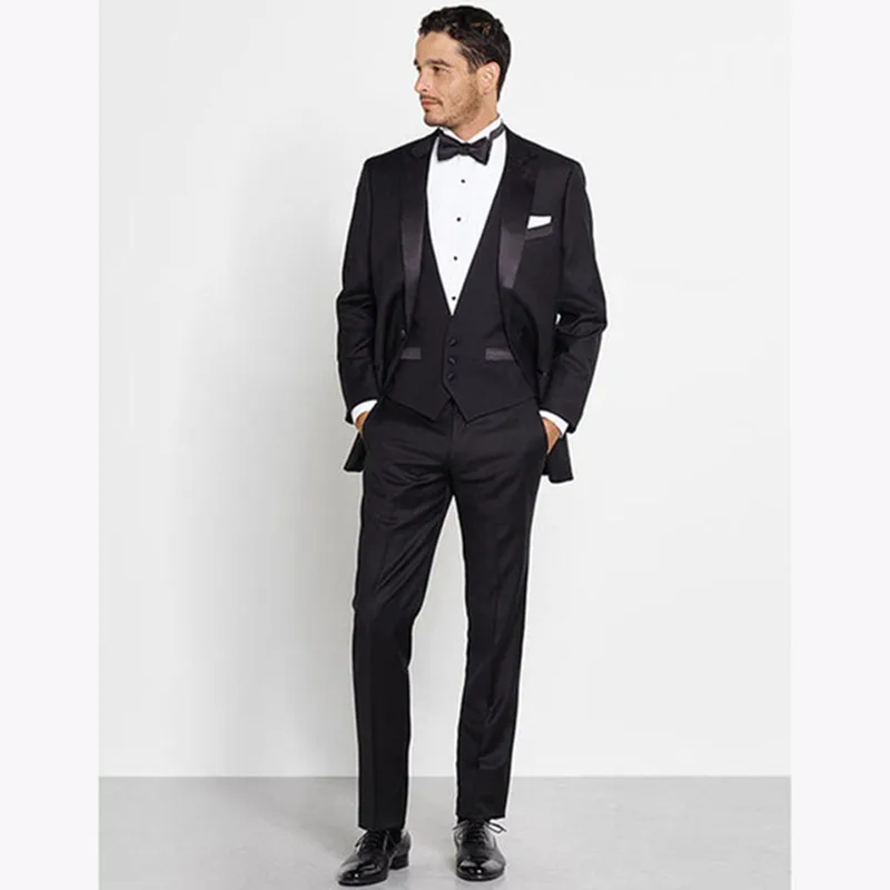 2018 British Style black Outfit Men smoking Suits Terno Masculino 3 ...