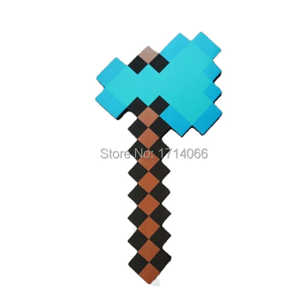 Free Shipping 10pcs Minecraft Toys, High Quality Minecraft Diamond Axe ...