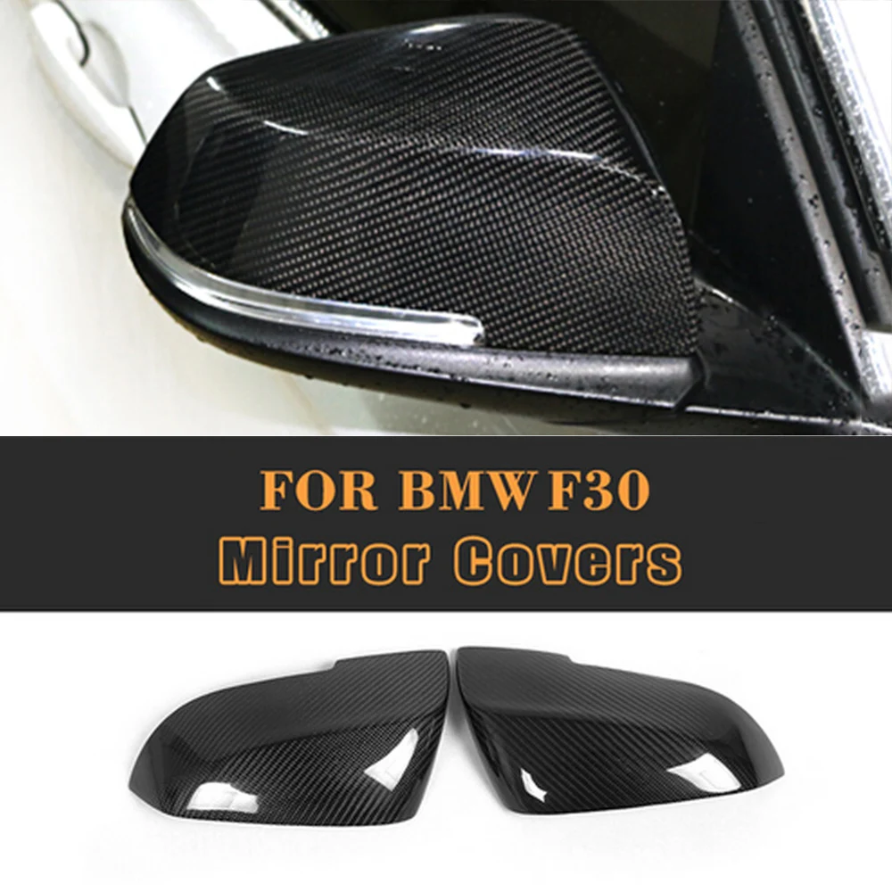 Carbon Fiber Side Rearview Mirror Covers For BMW 1 2 3 Series E87 F20 4 ...