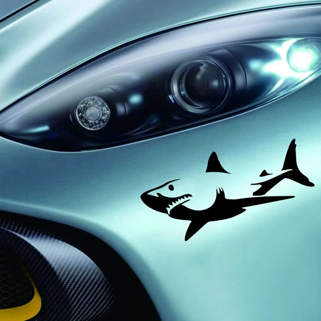 Dieren shark auto cool funny sticker decals PVC materiaal vinyl bumper ...