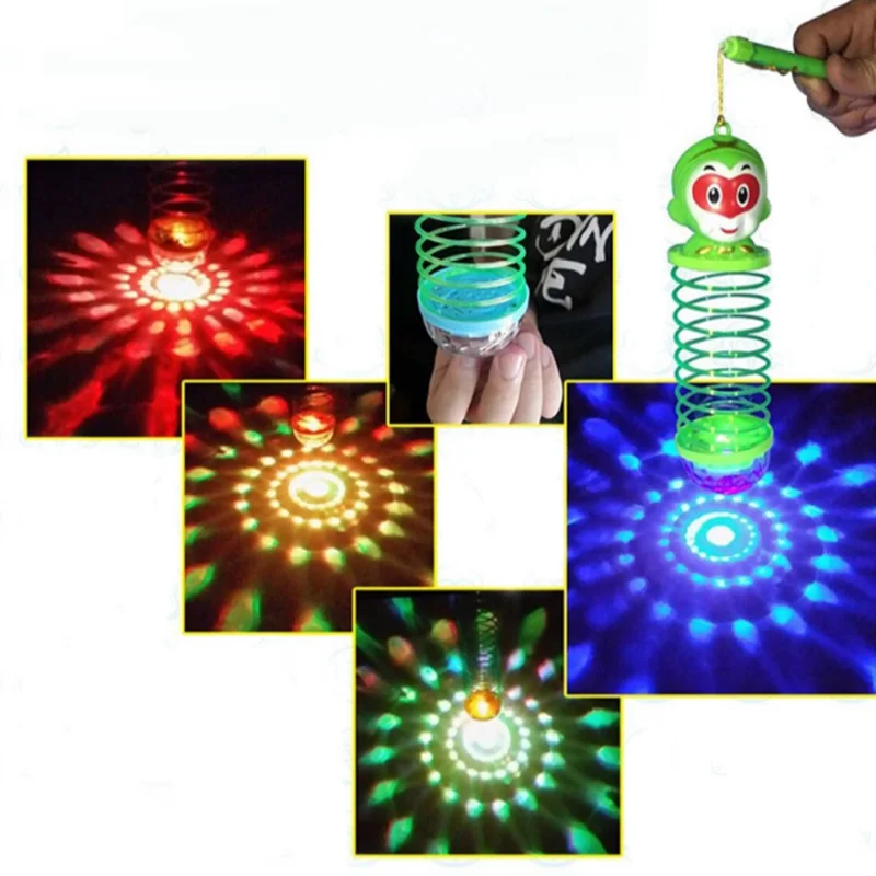 1PC Led Monkey Rainbow Circle Lighting Up Toys for Kids Children ...