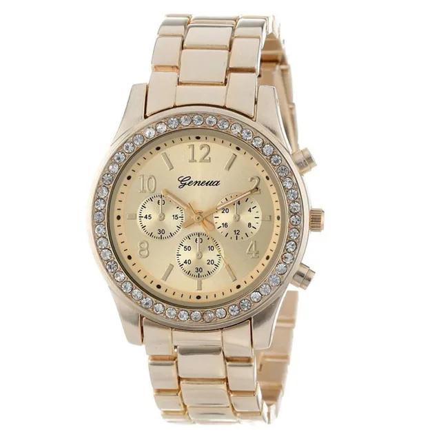 Geneva Classic Luxury Rhinestone Watch Women Watches Fashion Ladies ...