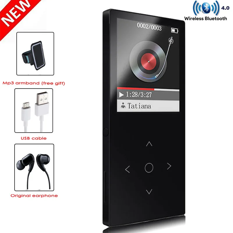 Original Metal CHENFEC C8 Touch Screen Mp3 Player With bluetooth 16GB ...