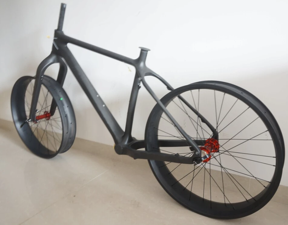 free shipping 190mm 197mm carbon fat bike snow bike frame carbon fiber ...