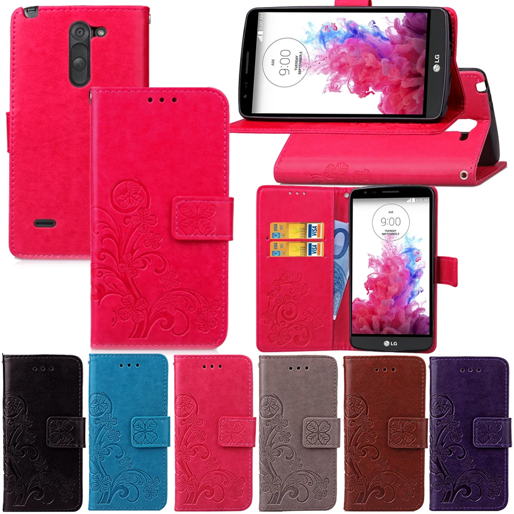 Four Leaf Clover Case For LG G3 Stylus D690 Flip Wallet Case for LG G3 ...