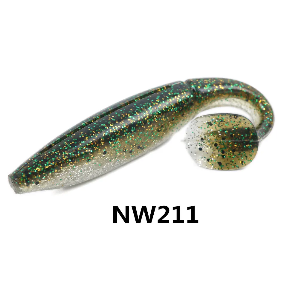 NOEBY Fishing Soft Lure Crazy Shiner 10cm 9g 4pc Artificial Bait ...