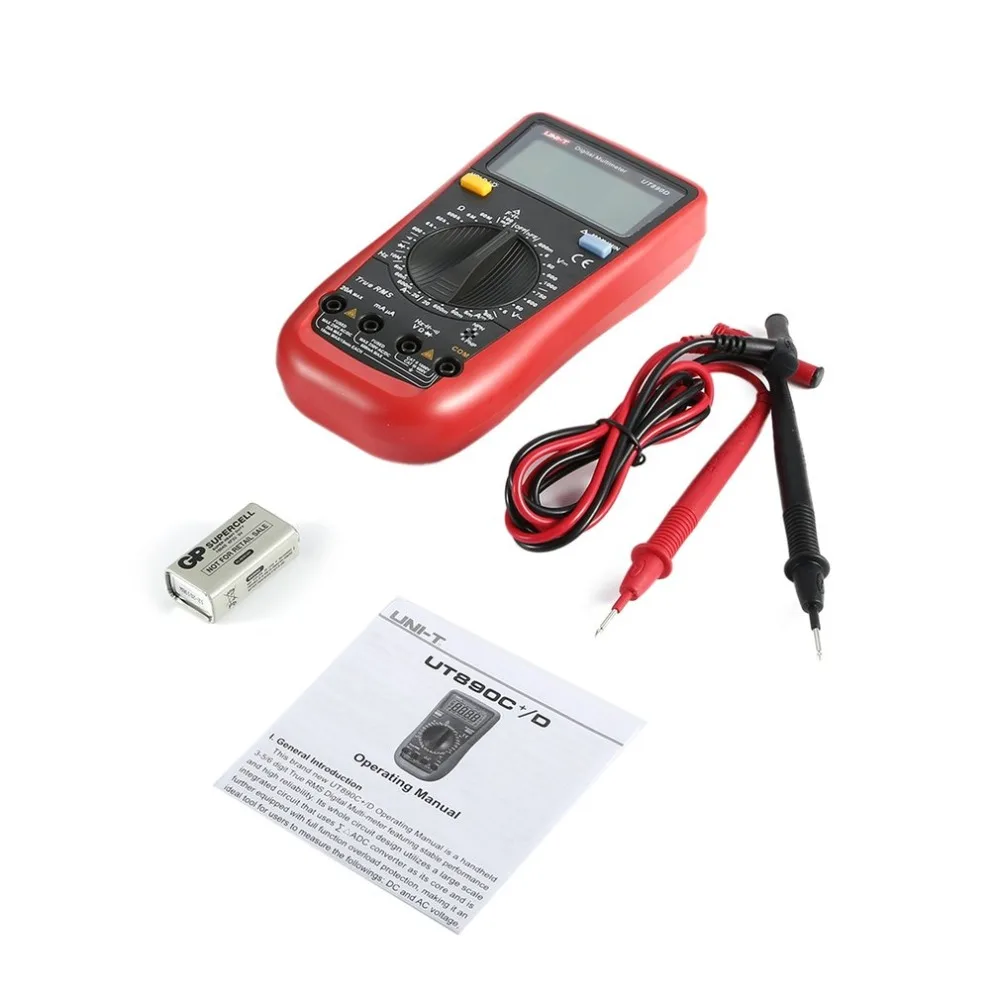 Digital Multimeter UNIT DC/AC Voltage Current Meter Handheld Ammeter ...