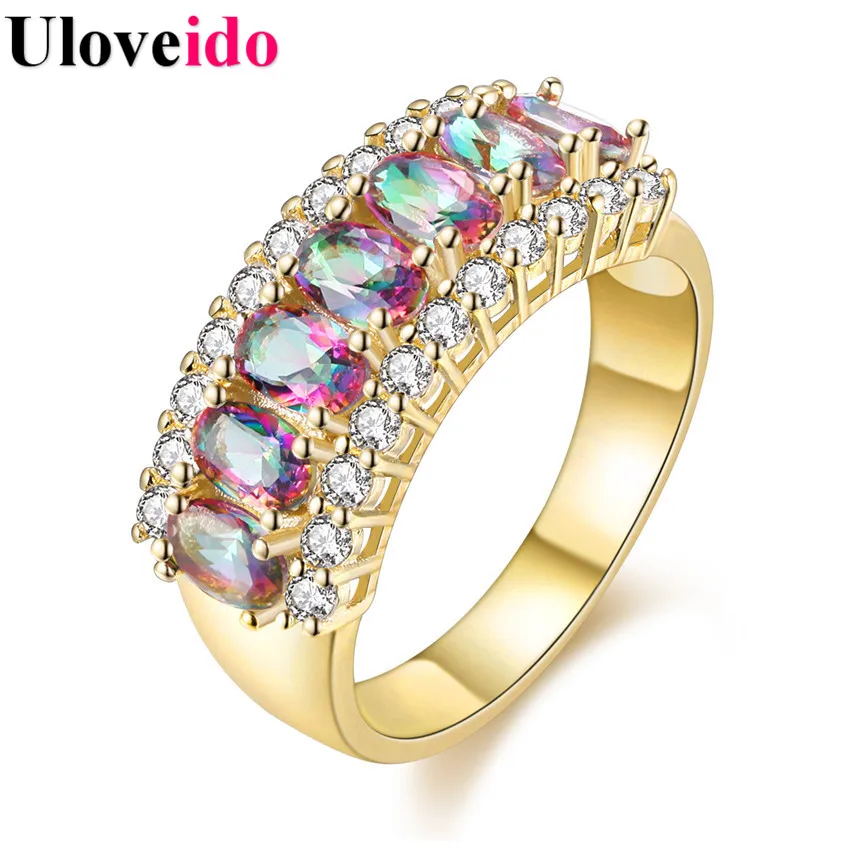 Multicolor Jewelry Women's Rings for Women Bijouterie Wedding Ring ...