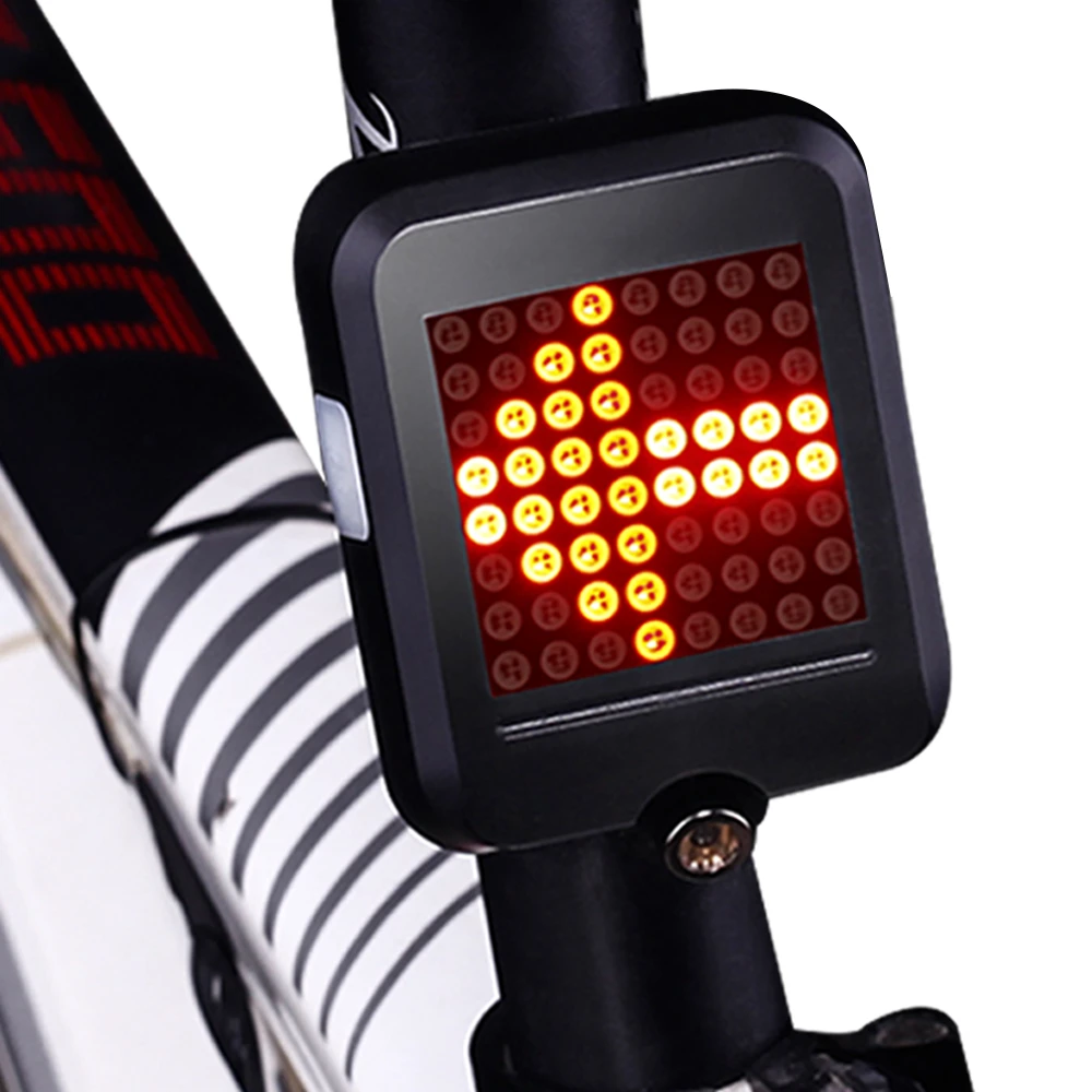 64 Led Automatic Direction Indicator Bicycle Rear Taillight Usb ...