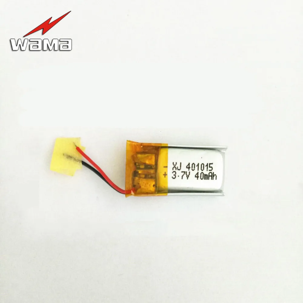 8pcs/lot 401015 40mAh 3.7V Rechargeable Lithium Polymer Batteries for ...