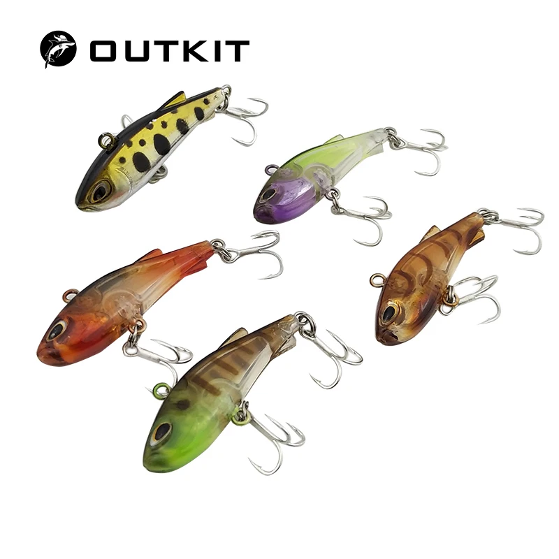 OUTKIT 4cm 3,5g nuevo Vib Crankbait señuelo de Pesca de alta calidad cebo de Pesca lento ...