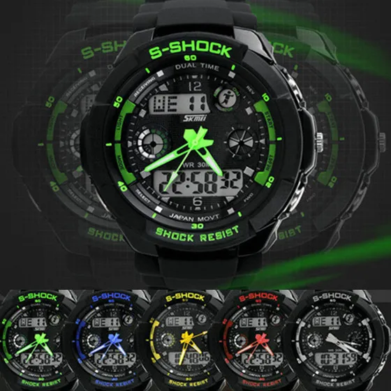 New S Shock Fashion G Watches Men Sports Watches Skmei Dual Time One ...