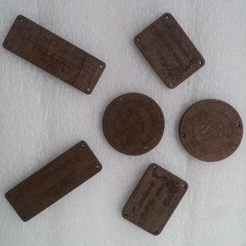 Diy Handmade Natural Wood Mini Decorative Round Wooden Tags Label - Diy ...