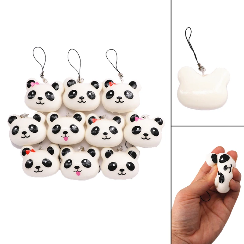 10pcs Squishy Panda Toy Cute Squishy Scented Slow Rising Pandas ...
