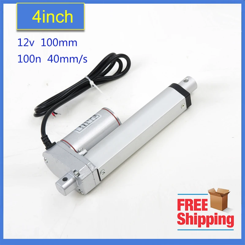 Freeshipping 100mm/ 4 inch stroke Mini Linear Tubular motor motion ...